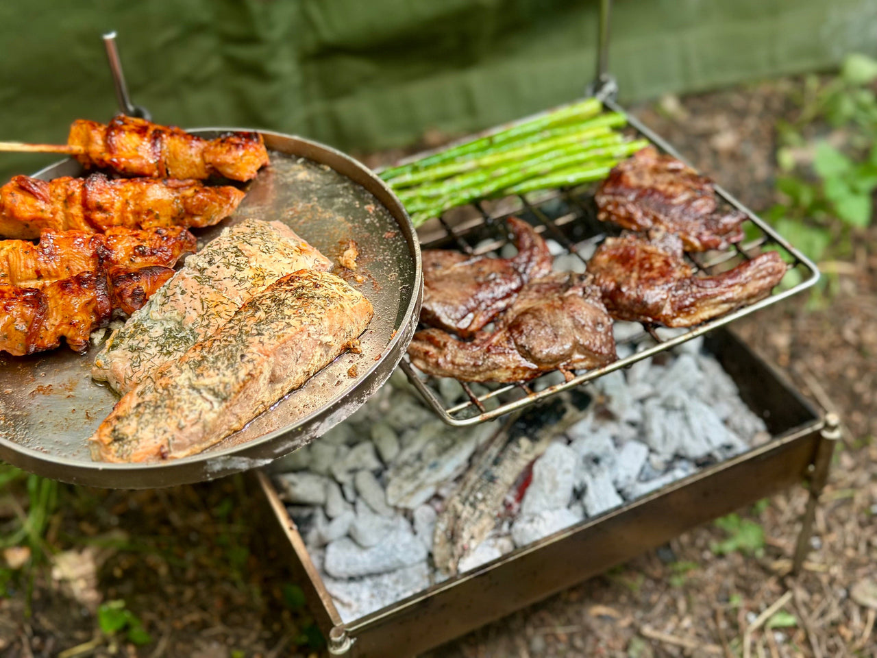 Portable BBQ's Open Fire Cooking Camping Bushcraft Overland Equipment ...